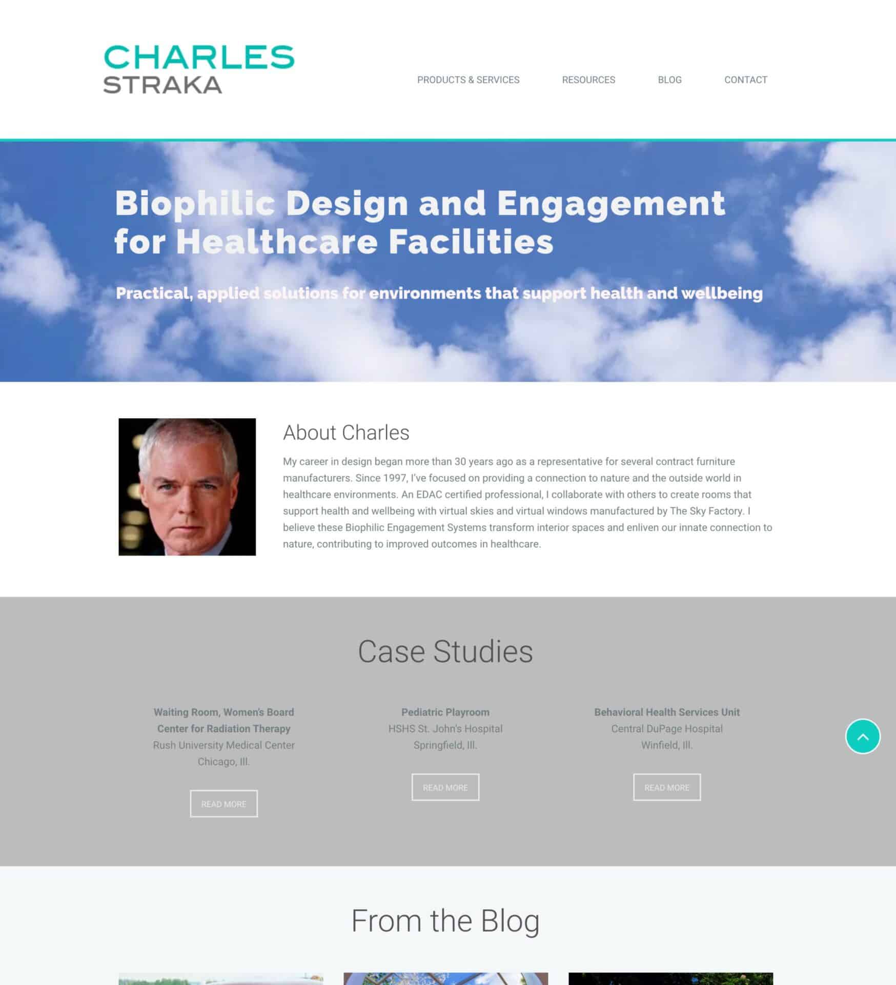 Charles Straka Website - Andiamo Creative